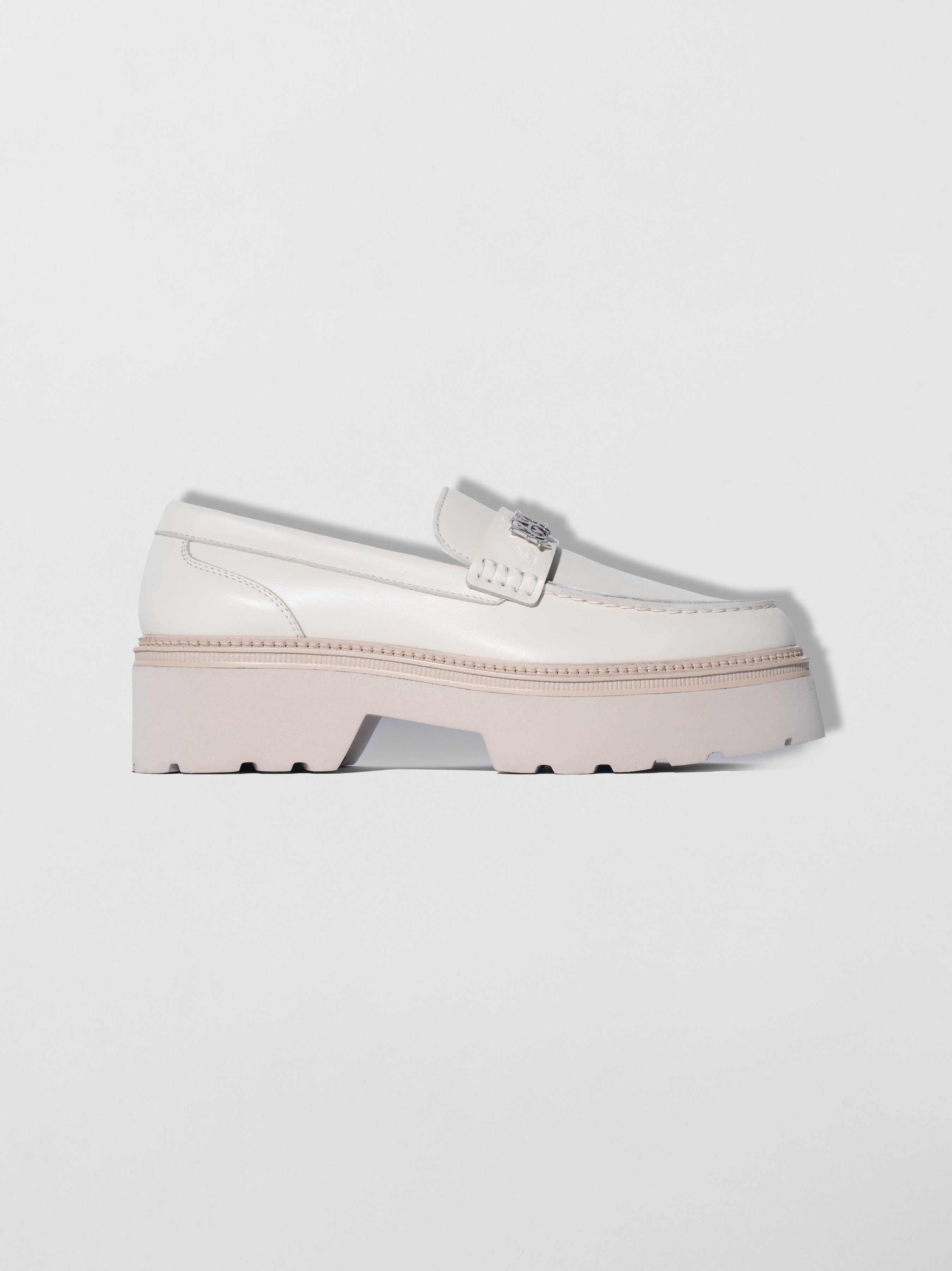 WOMEN - COMBAT LEATHER LOAFER - ALABASTER | AMIRI